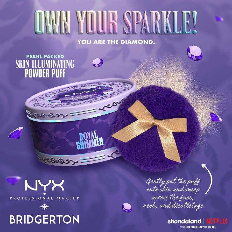 Bridgerton Royal Shimmer Skin Illuminating Puff | NYX Professional Makeup